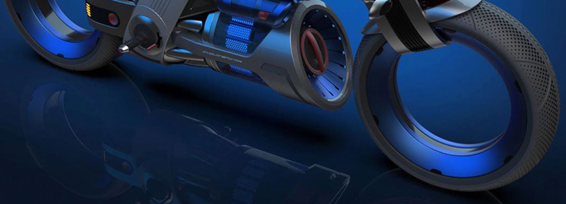 an electric motorcycle concept based on dyson's bladeless fans