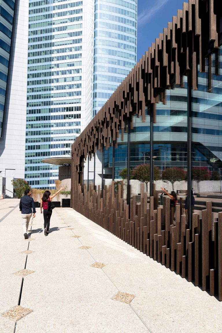 malka architecture utilizes bamboo to clad oxygen complex in paris