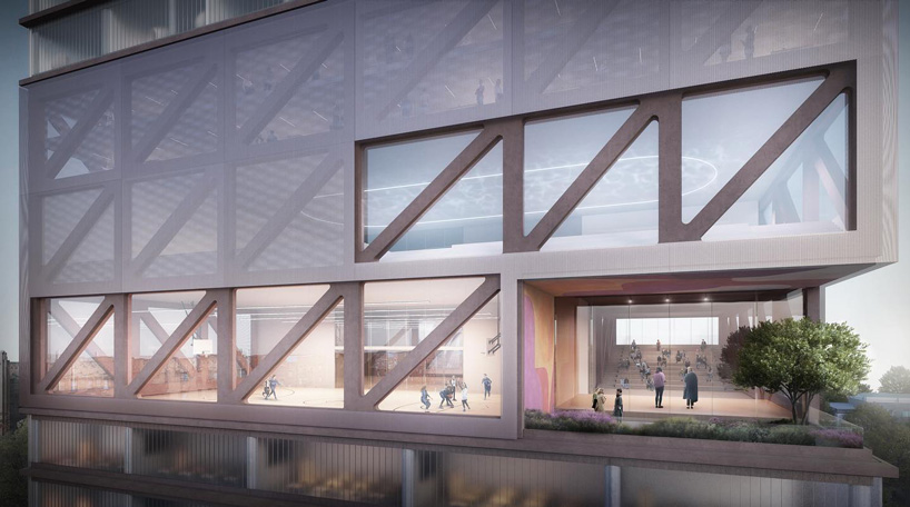 ODA punctuates the compact cube of the beth rivka school in brooklyn ...