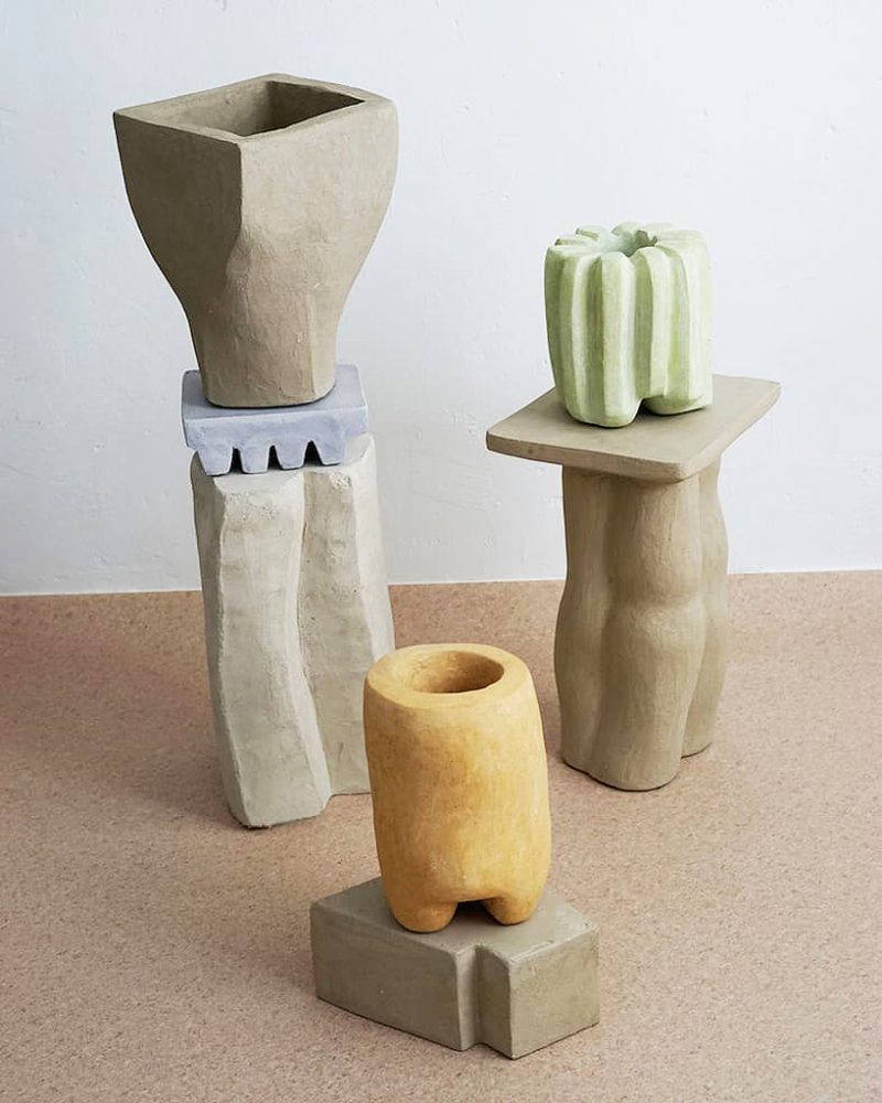 yasmin bawa uses hemp to create sustainable monolithic plant pots