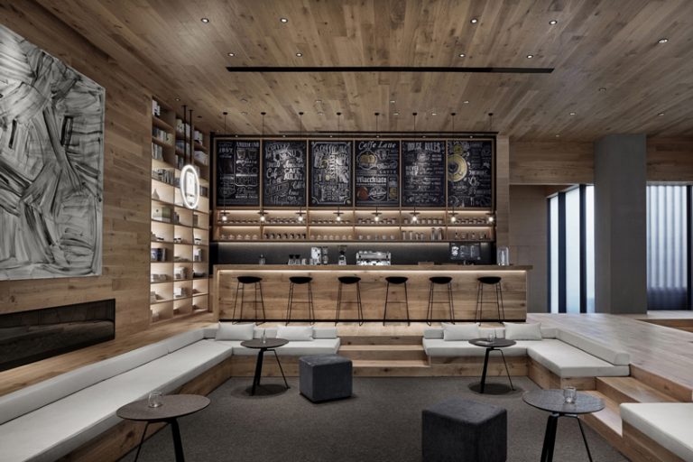 beijing fenghemuchen space design builds yue library as wooden forest ...