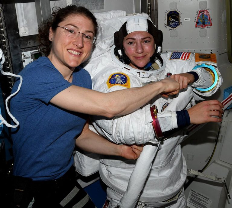 NASA makes history with first ever all-female spacewalk