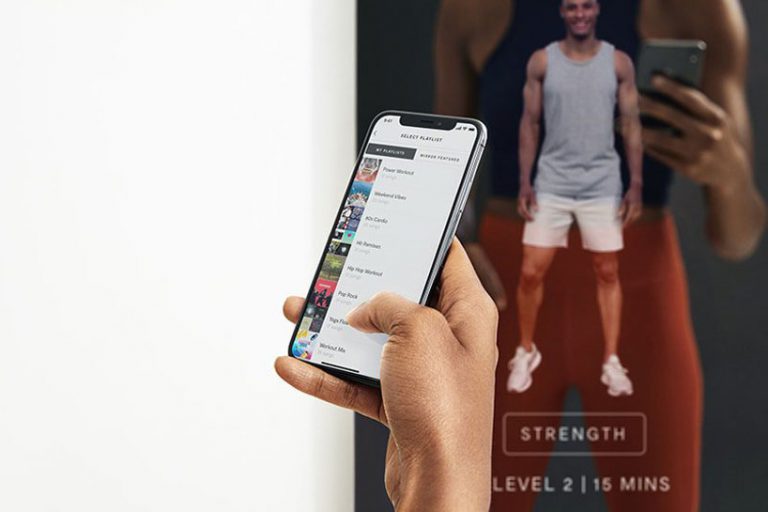 smart fitness mirror streams personal training sessions to your bedroom