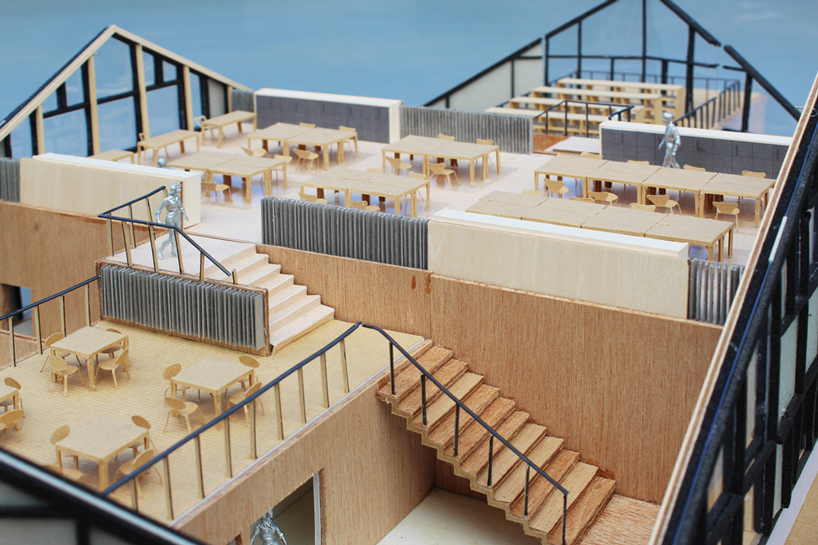 UENOA tops japanese office building with three-dimensional timber roof