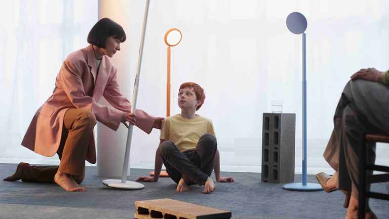 tobias grau's new sculptural, portable and dimmable lighting designs