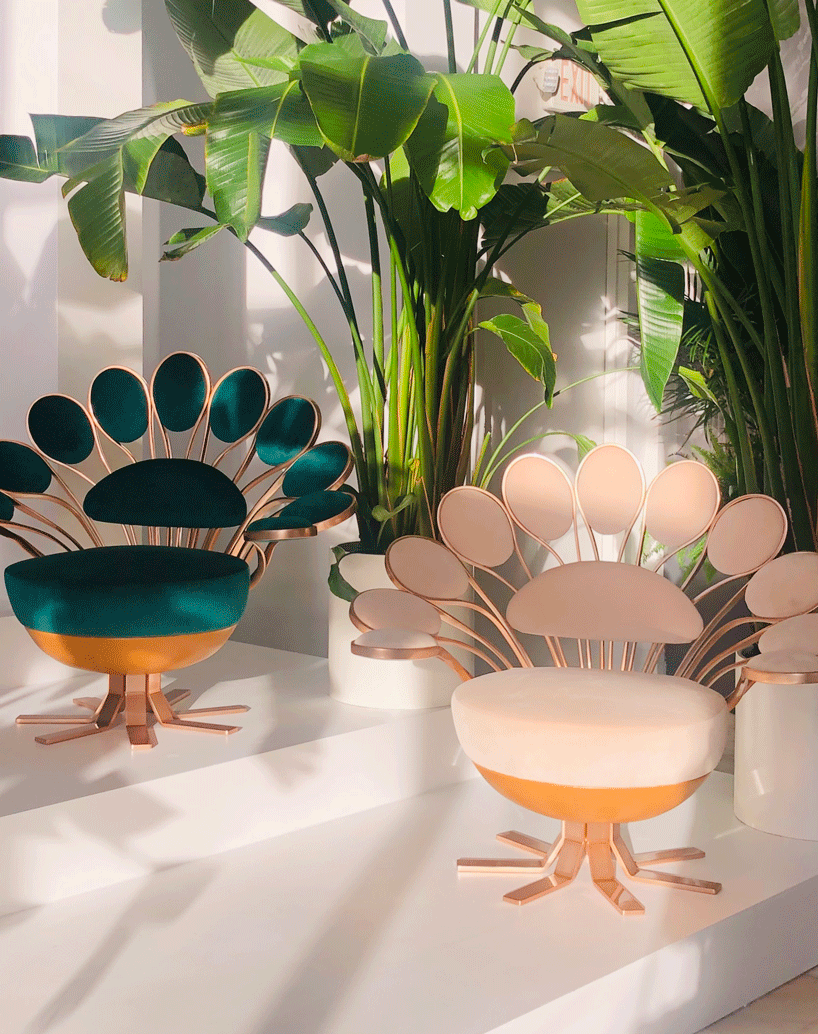 marc ange debuts peacock-style collection for visionnaire during design ...