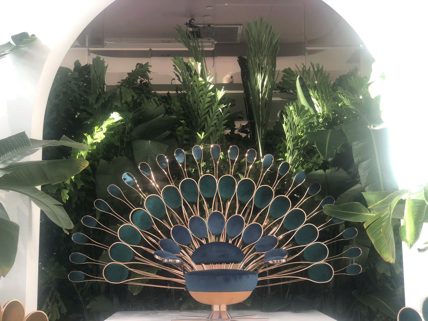 marc ange debuts peacock-style collection for visionnaire at design miami