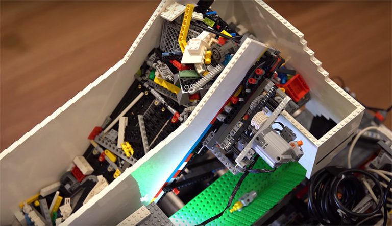the universal LEGO sorter is an AI-powered machine that sorts every ...
