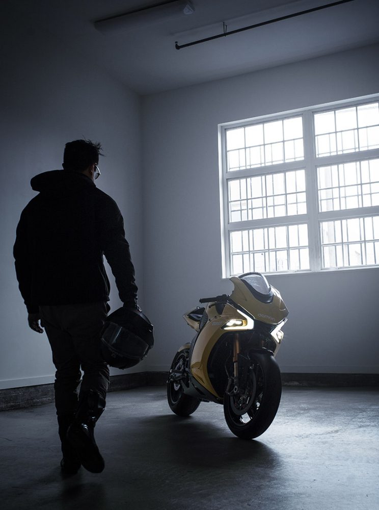 CES 2020: damon hypersport electric superbike adds blackberry QNX tech
