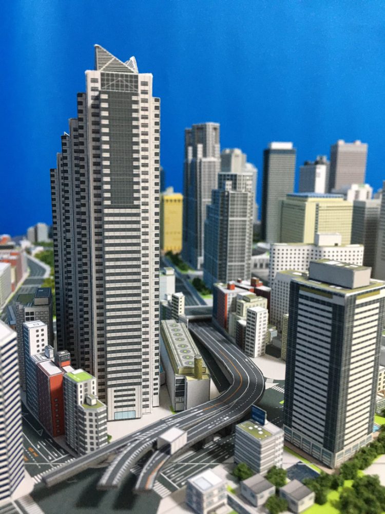 japanese hobbyist crafts miniature model of tokyo's shinjuku district ...