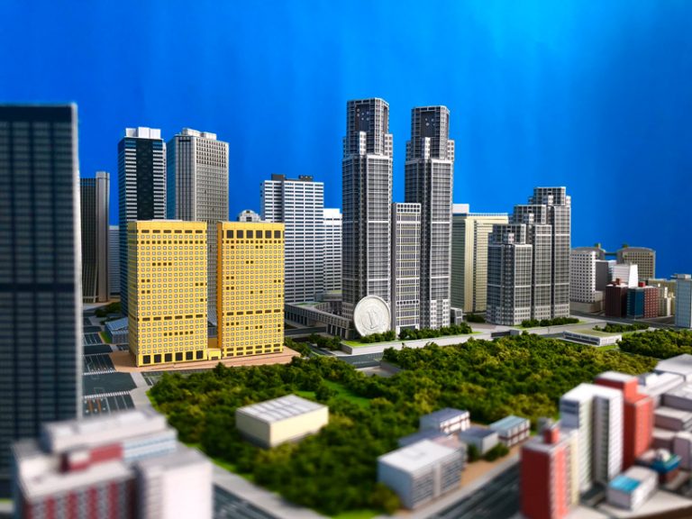japanese hobbyist crafts miniature model of tokyo's shinjuku district ...