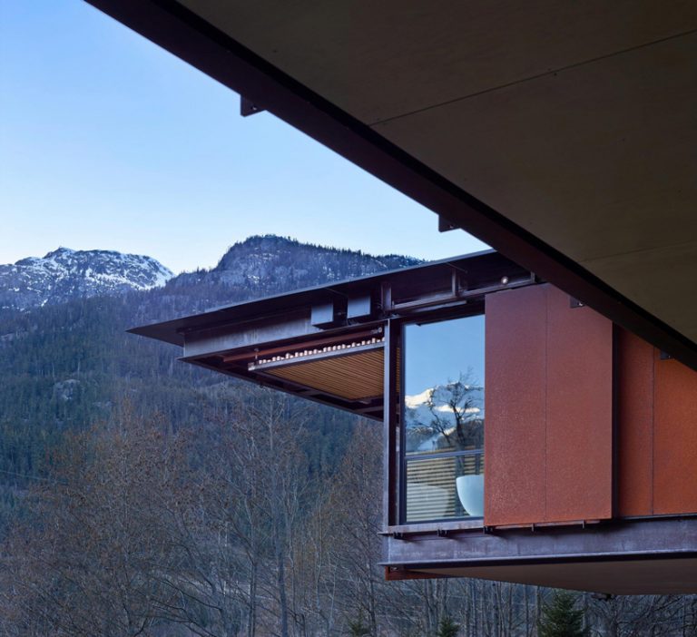 olson kundig connects ski house in whistler, canada, with a glass ...