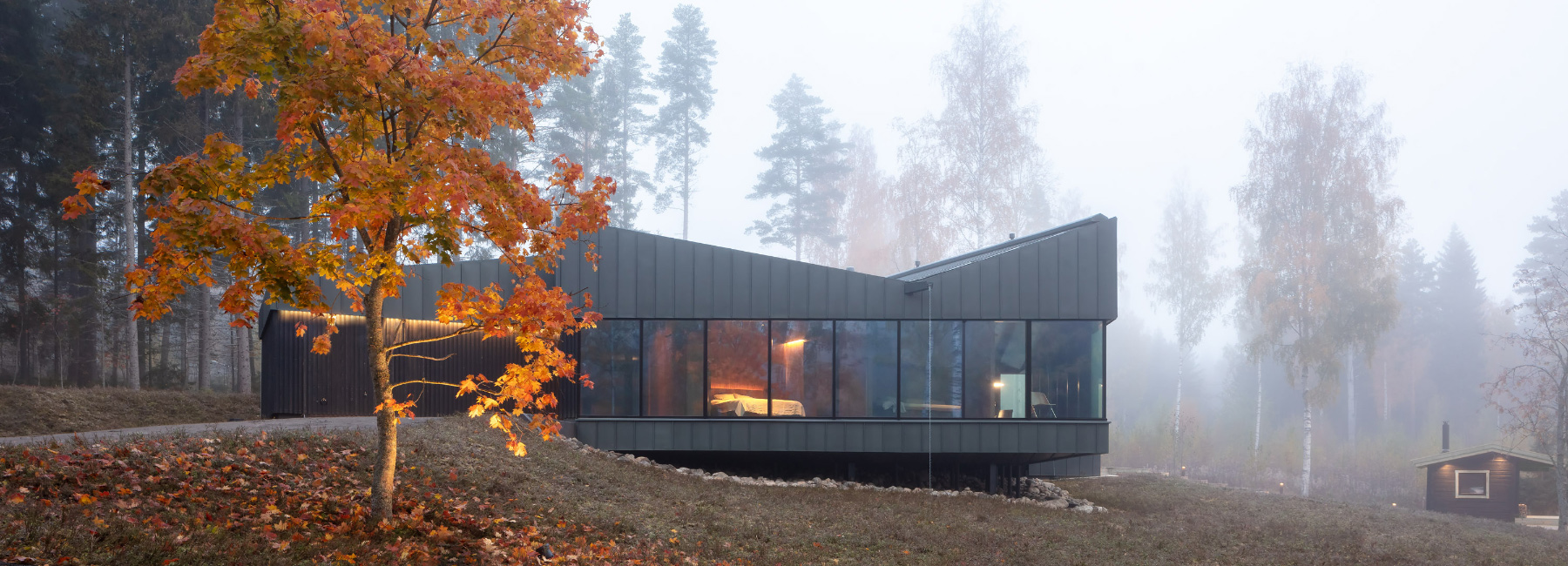 studio puisto's '3-square house' is a trio of interlocking volumes