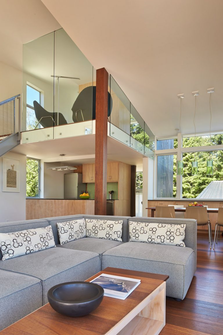 david coleman architecture designs cabin with angular forms and an ...