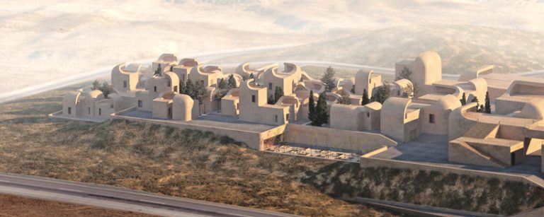 nextoffice proposes modular 'sadra civic center' in the iranian vernacular