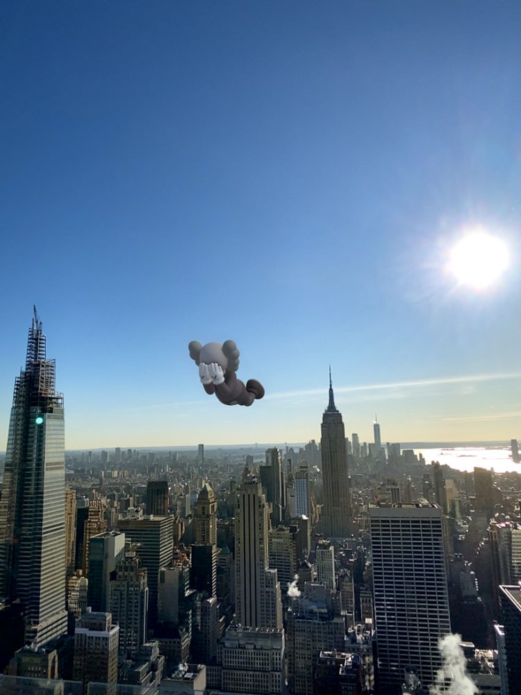 KAWS & acute art launch monumental AR sculptures in 12 locations around ...