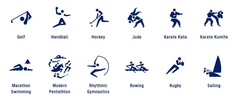 tokyo 2020 unveils kinetic sports pictograms to illustrate the olympic ...