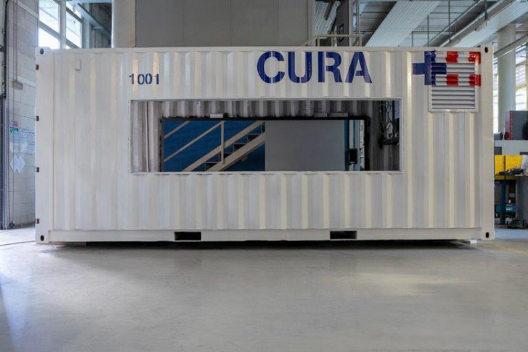 CURA shipping container ICUs open in turin to combat COVID-19