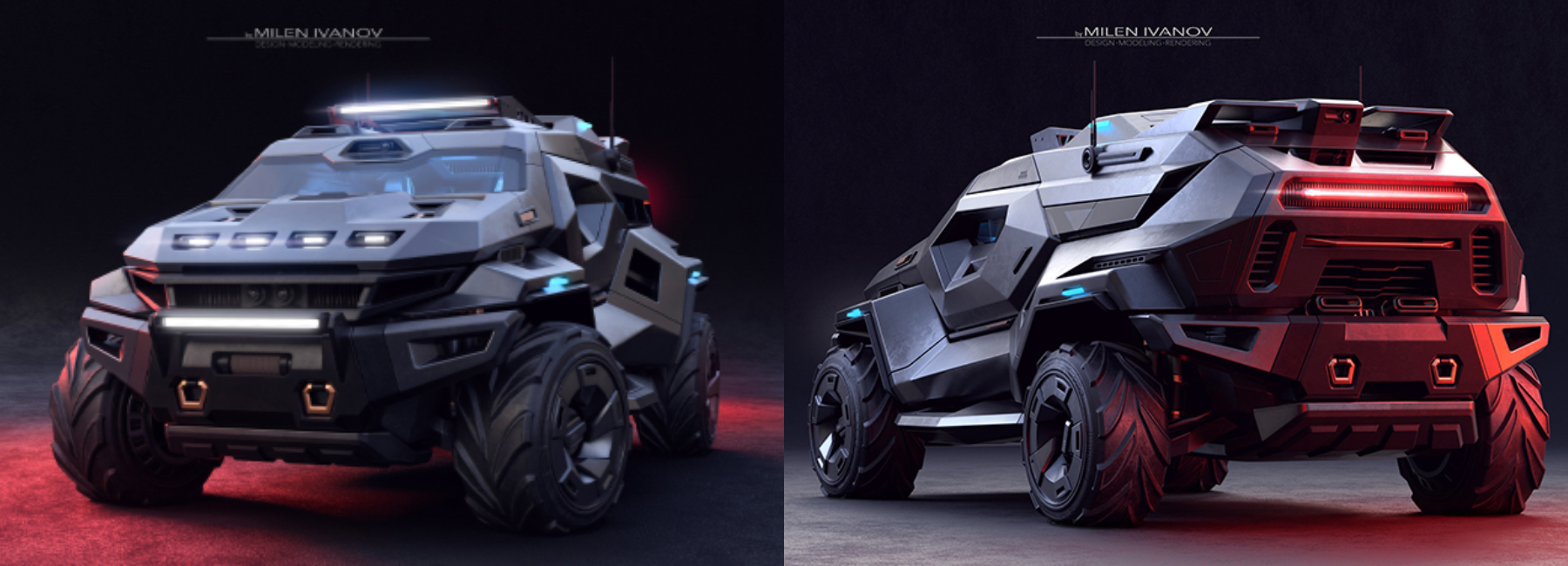 'armortruck' survival car concept combines the likeness of the ...