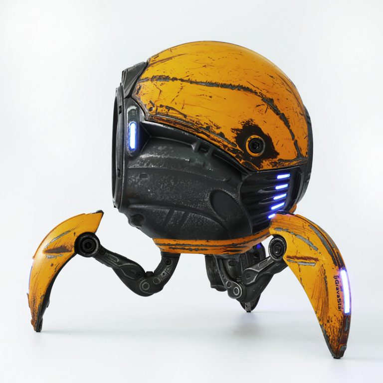 the gravastar robot is a futuristic speaker that looks like it came ...