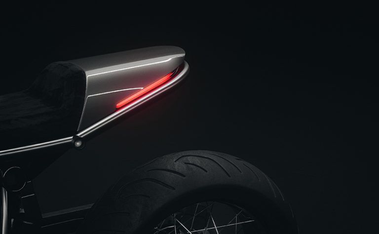 half & half: hookie co cobra revamps BMW R nine T into bionic motorcycle