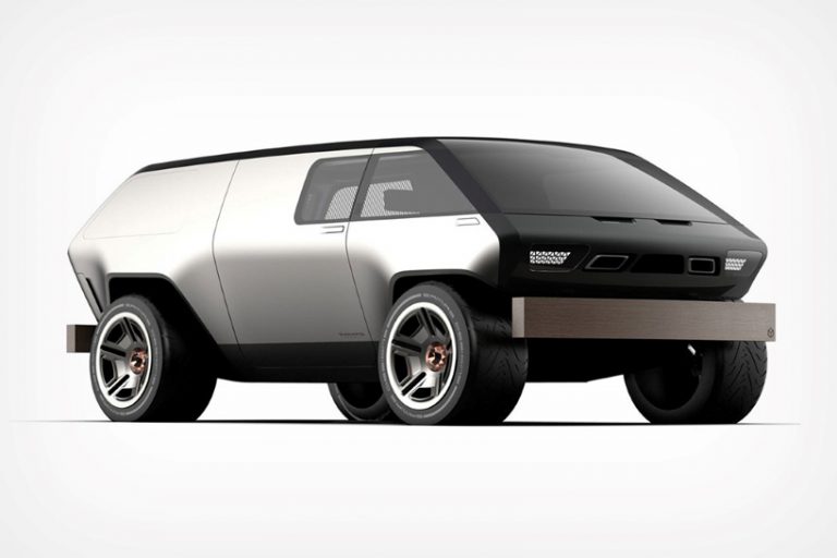 samir sadikhov reimagines tesla cybertruck as a minivan hybrid