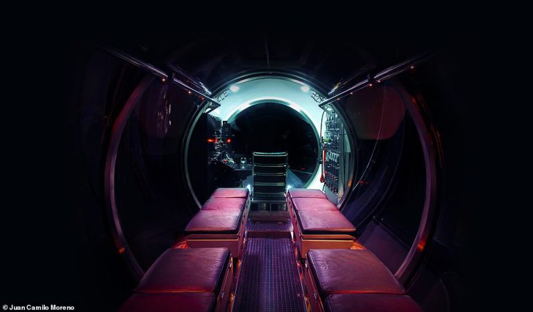 this tourist submarine by triton gives visitors panoramic underwater views