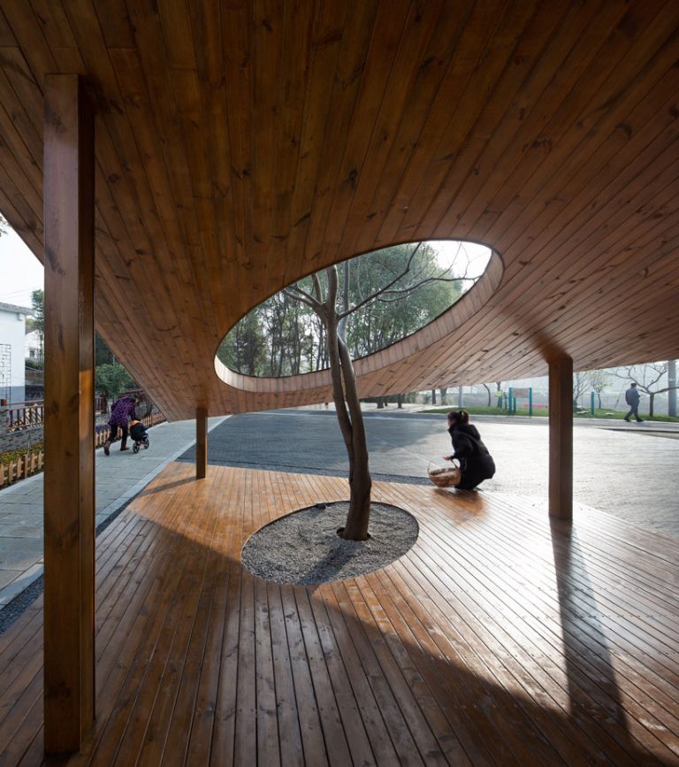 mix architecture designs majialong village activity building in china