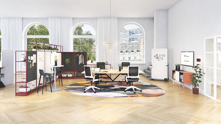 modular steelcase flex active frames adapt post-pandemic workspaces