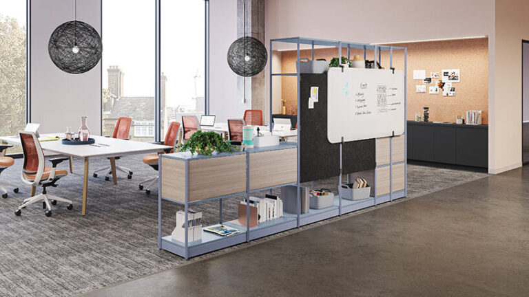 modular steelcase flex active frames adapt post-pandemic workspaces
