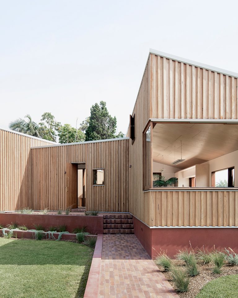 TRIAS conceives its three piece house as a collection of pavilions