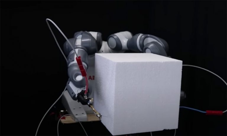 RoboCut, a robot that can sculpt styrofoam like an artist