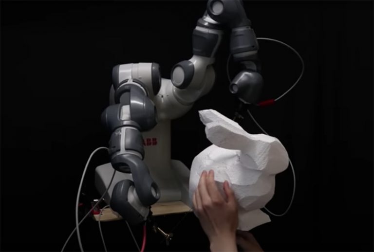 RoboCut, a robot that can sculpt styrofoam like an artist