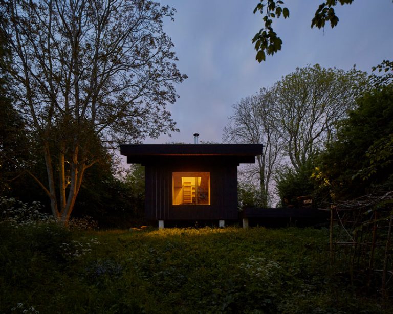 arba designs a 20sqm house to inhabit a french garden in normandy