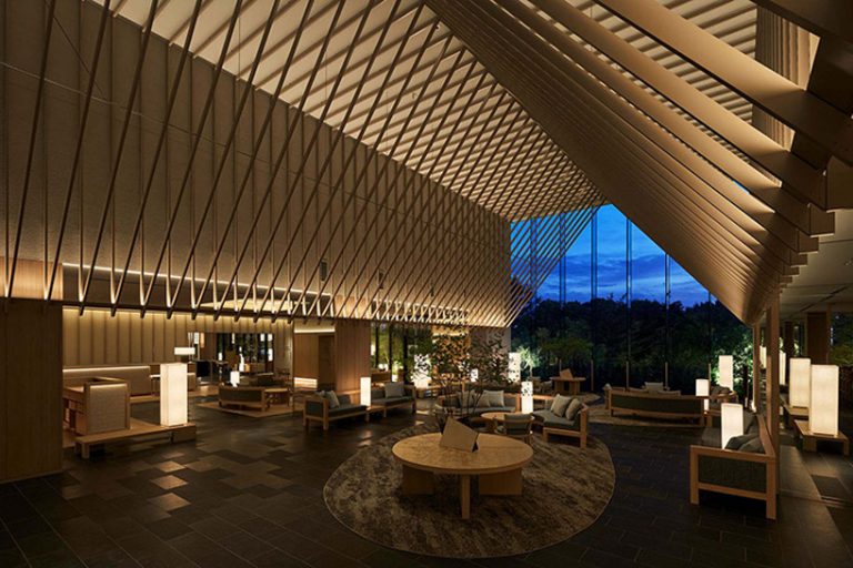 curiosity completes sorano hotel with tent-shaped entrance in tokyo