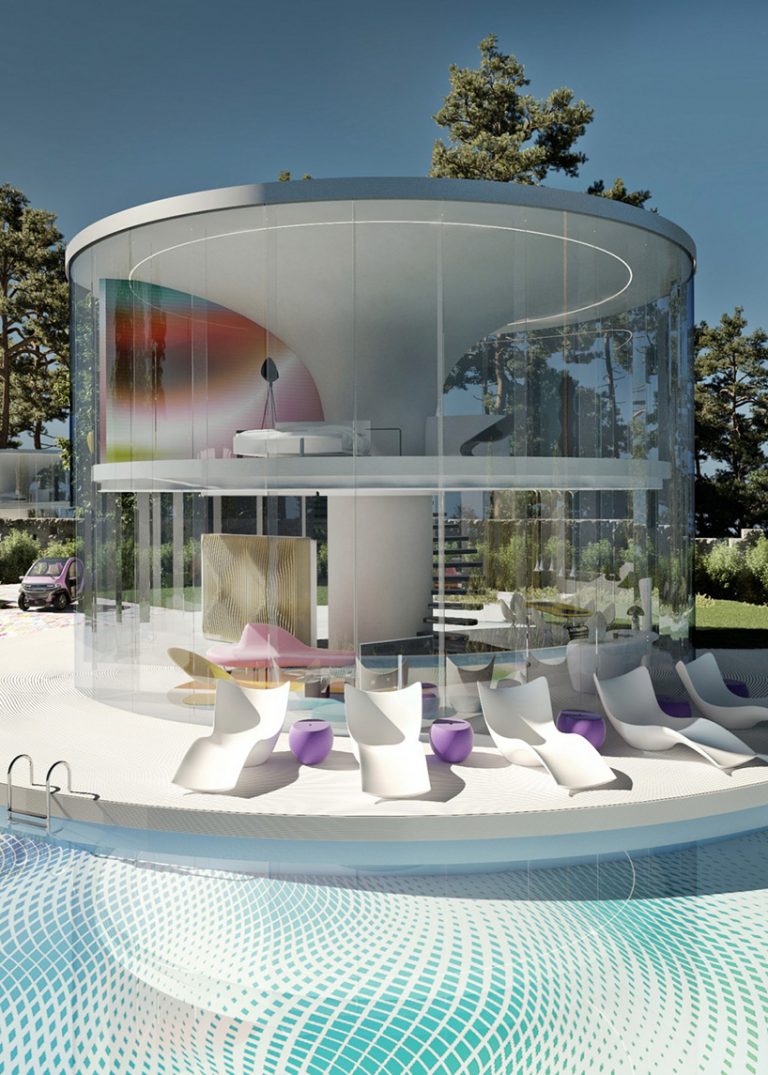 karim rashid's dream house is a futuristic yet economical house in the ...