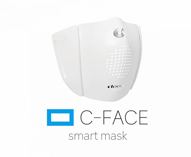 C-mask, a smart face mask that can translate and transcribe for you