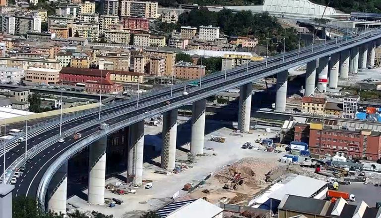 new genoa bridge by renzo piano inaugurated in italy