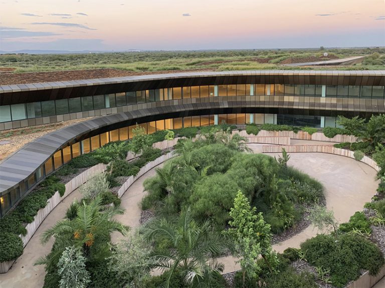 SHoP architects shares new images of the almost-finished botswana innovation hub