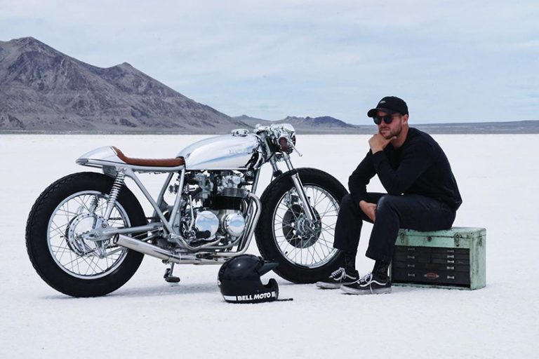 thirteen and company's amber II custom born from 1977 honda CB550