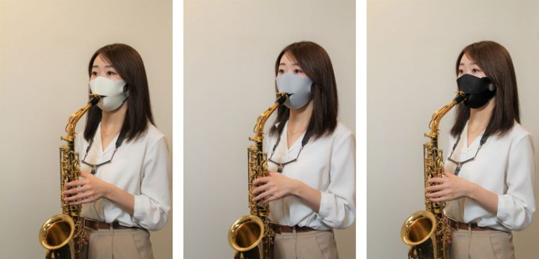 play music and protect against COVID-19 with shimamura's face mask