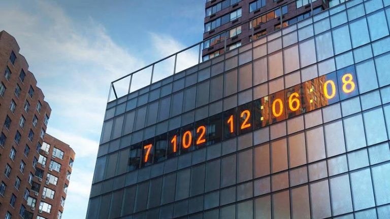 artists turn famed new york city timepiece into a countdown clock to ...