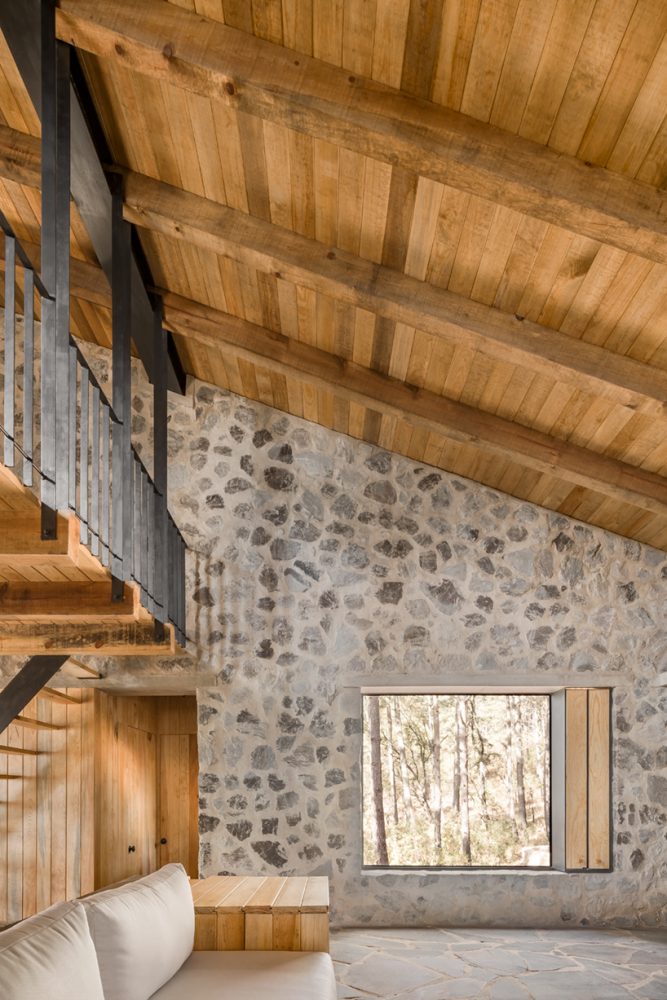 COA arquitectura's stone DSA dwellings are huddled among jalisco woods