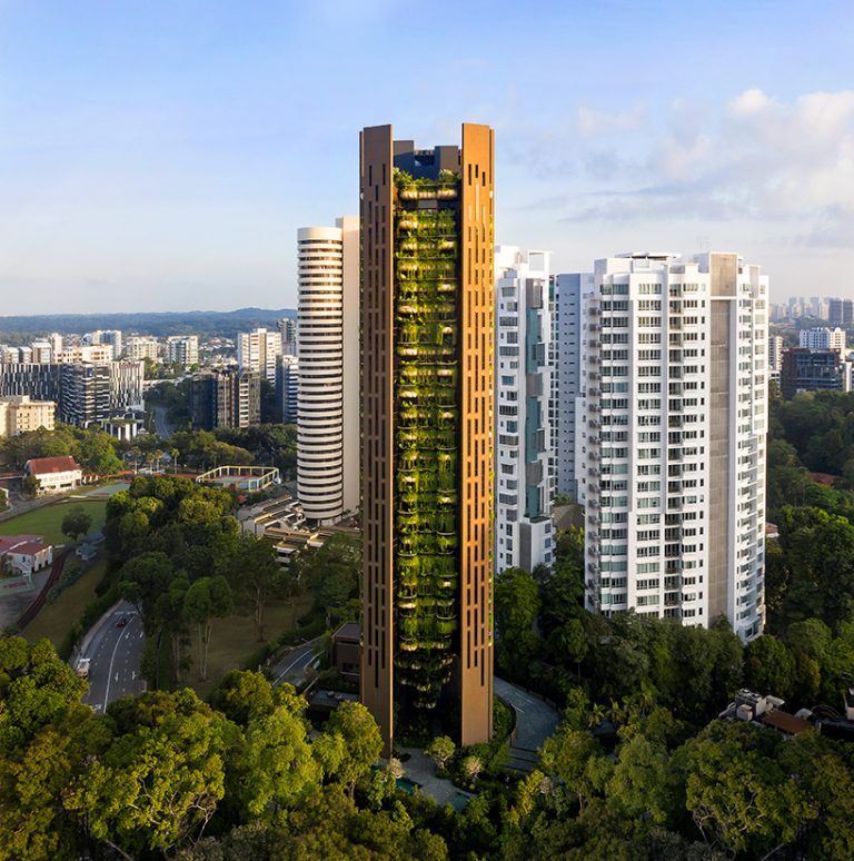heatherwick studio completes 'EDEN' tower in singapore