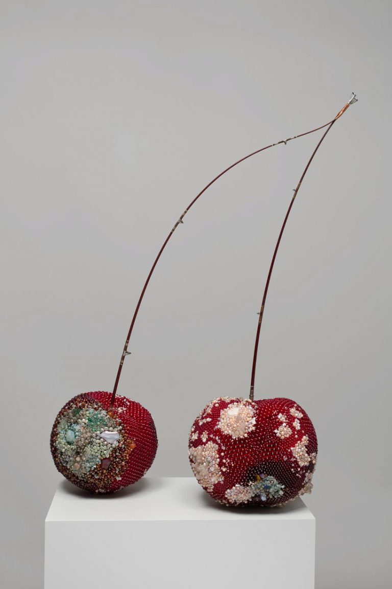 the bejeweled rotting fruit sculptures of kathleen ryan exhibited ...