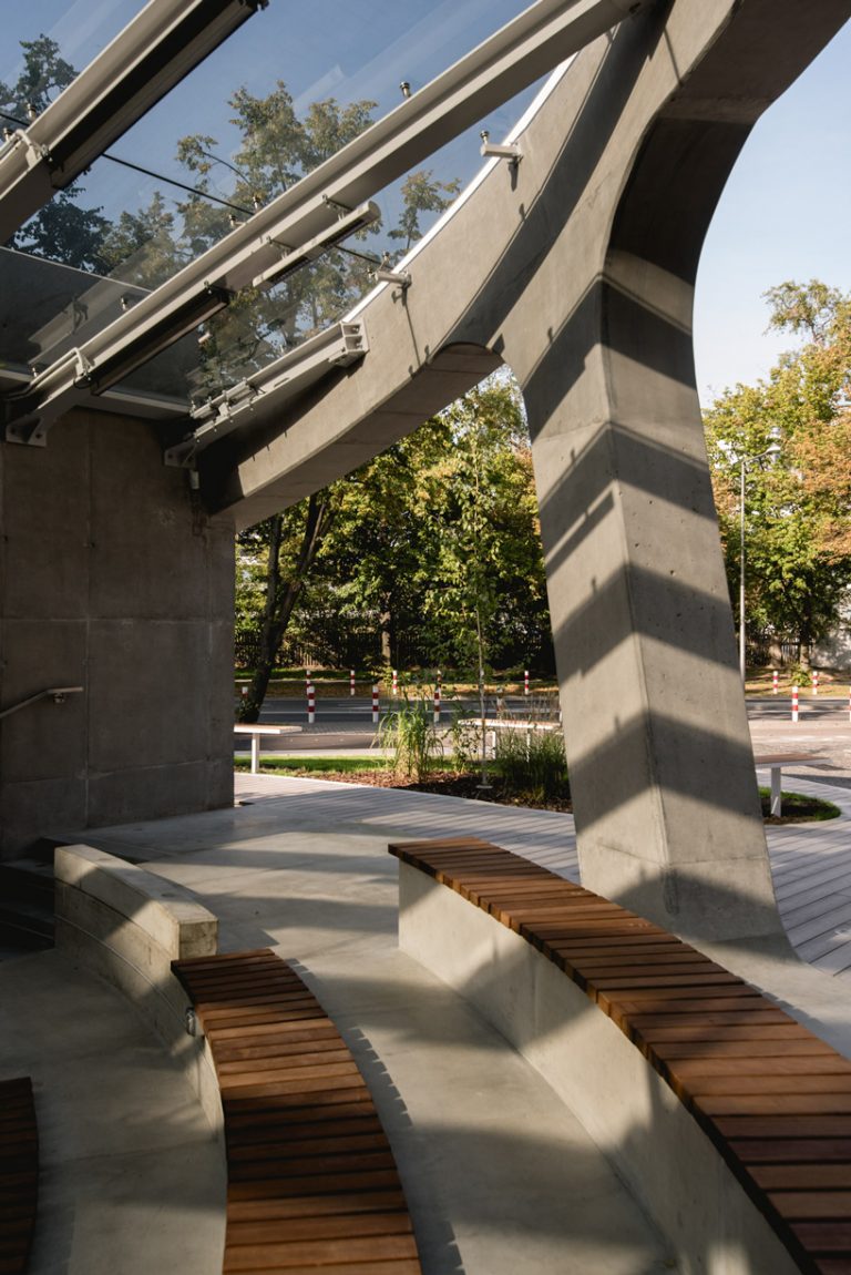 mode:lina designs a concrete amphitheater for gatherings in warsaw