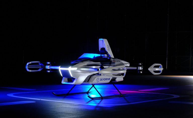 watch SkyDrive's piloted flying car take to the skies