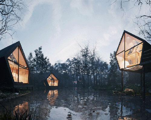 circular treehouse modules by manuel mosquera embrace forest trees in ...