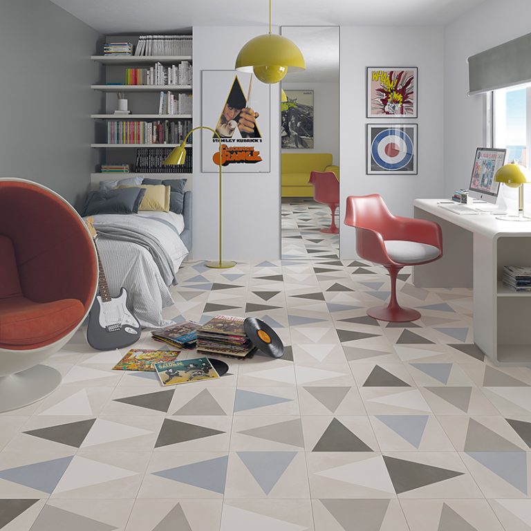 vives pop tile collection renews patterns, colors and vibes of 1960s