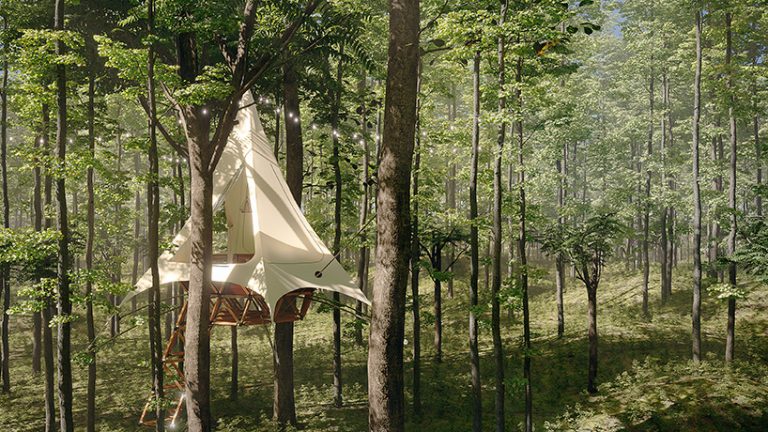 have a treehouse or a villa full of them with O2 treehouse's treewalkers